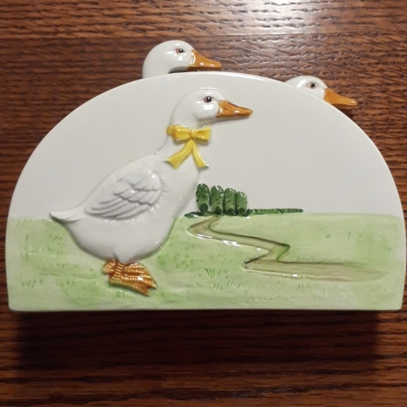 Otagiri | Dining | Vintage 98s Otagiri Ceramic Duck Napkin Letter ...